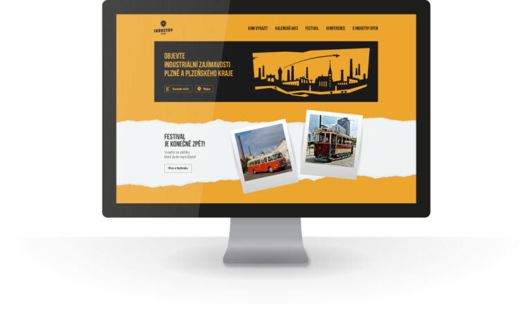 Turistický portál Industry open | WOOP design | Grafické studio | Tvorba webů a e-shopů | Marketing
